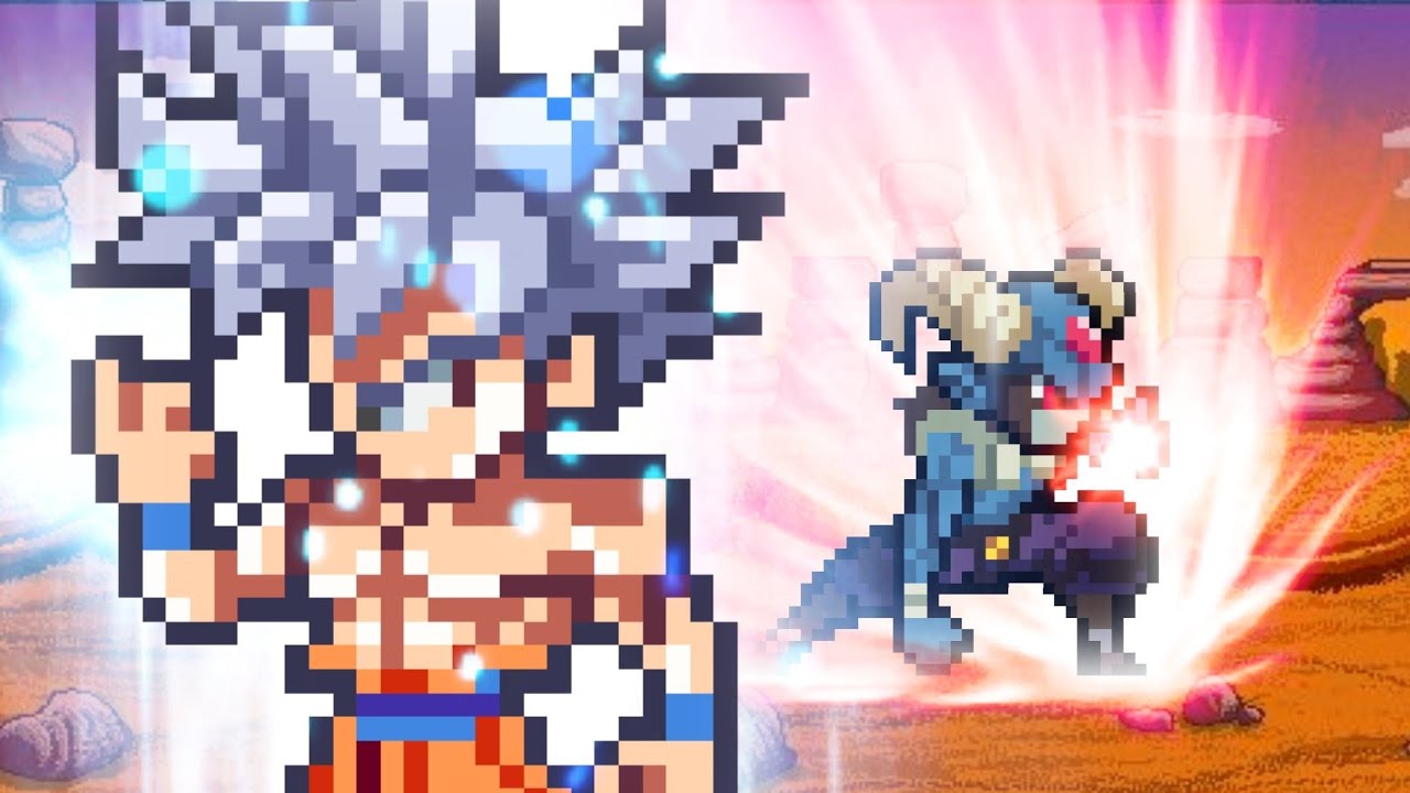 goku mui Vs moro - sprite animation - YouTube