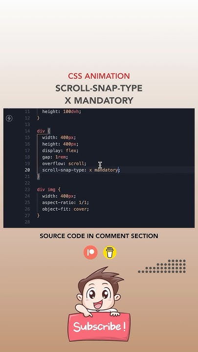 🚀 CSS Animation Scroll Snap Type: X-Mandatory🔥#css #cssanimation #coding #frontend #nextjs14 # ...
