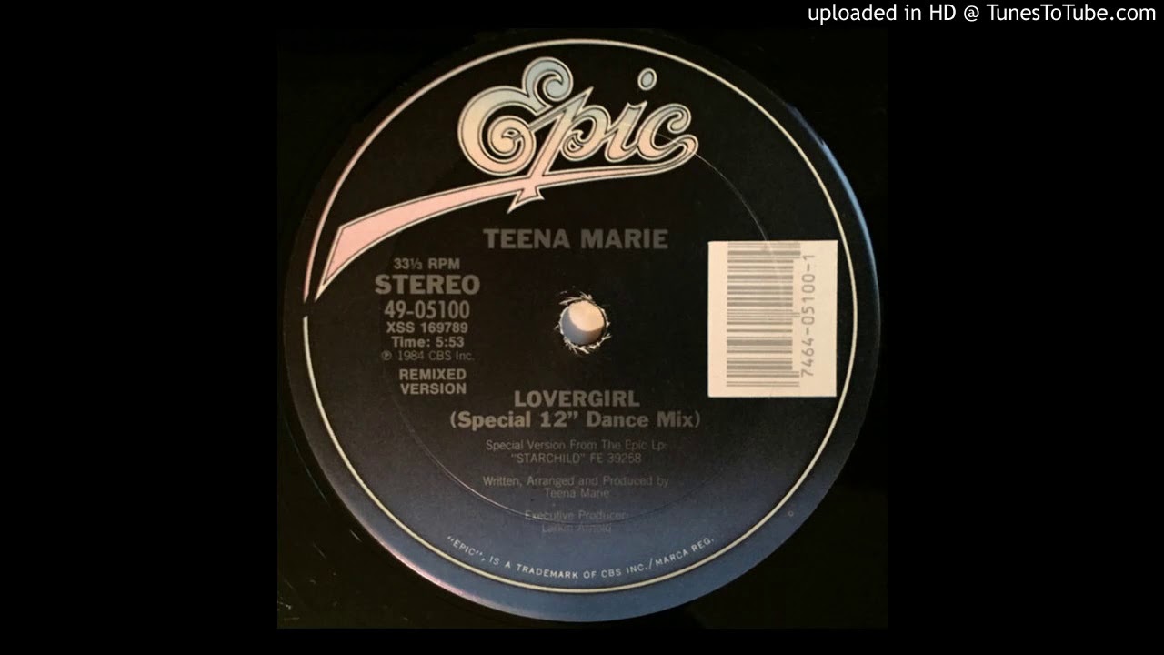 Teena Marie - Lovergirl (Special 12' Dance Mix) 1984 - YouTube