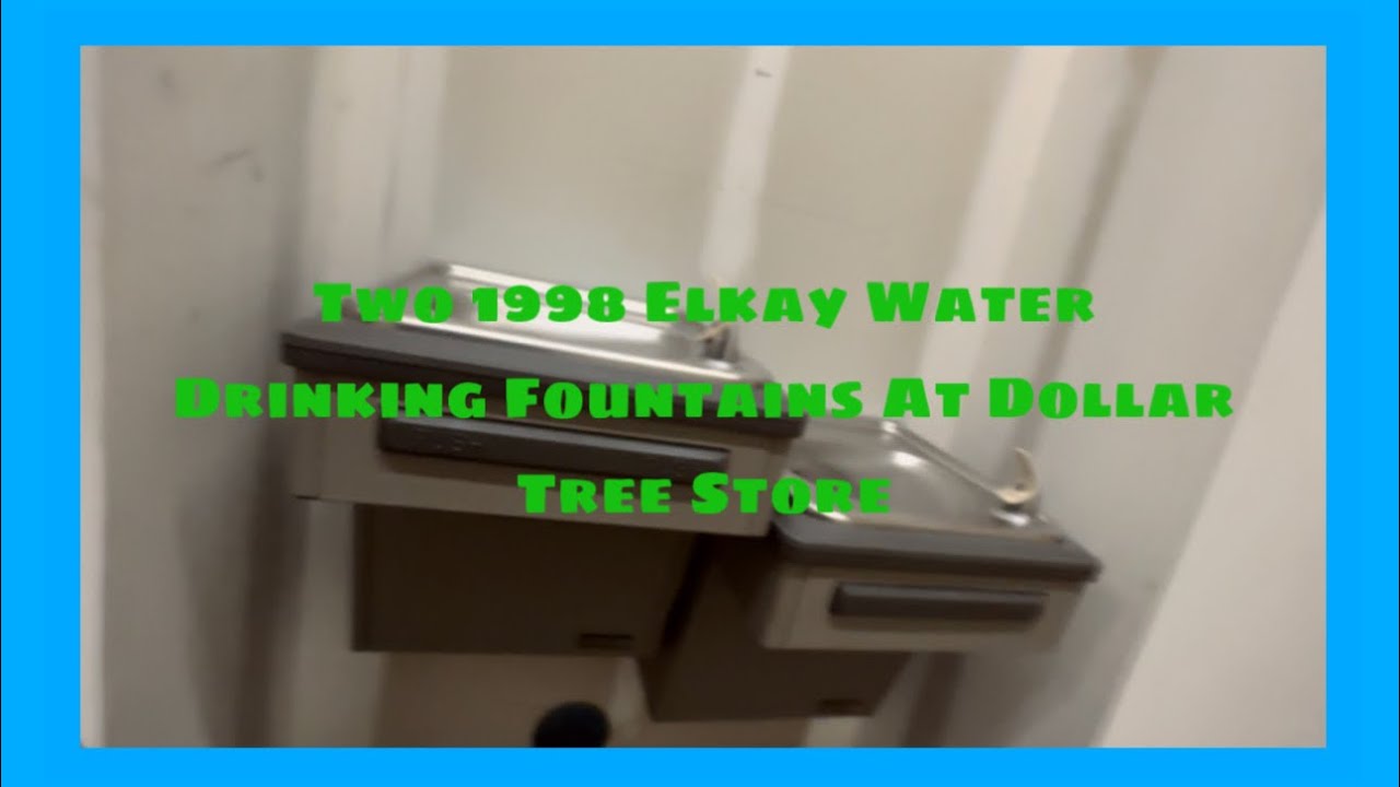 Two Older Elkay Water Drinking Fountains At The Dollar Tree Store - YouTube