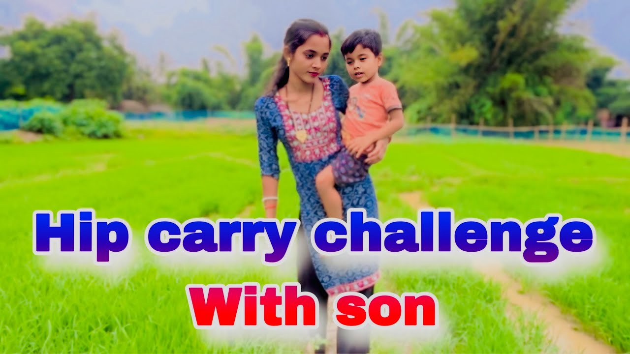 Hip carry challenge with son - YouTube