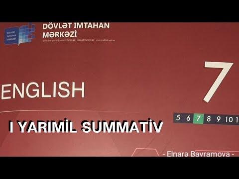 ENGLİSH-7 DİM. Yarımil summativ