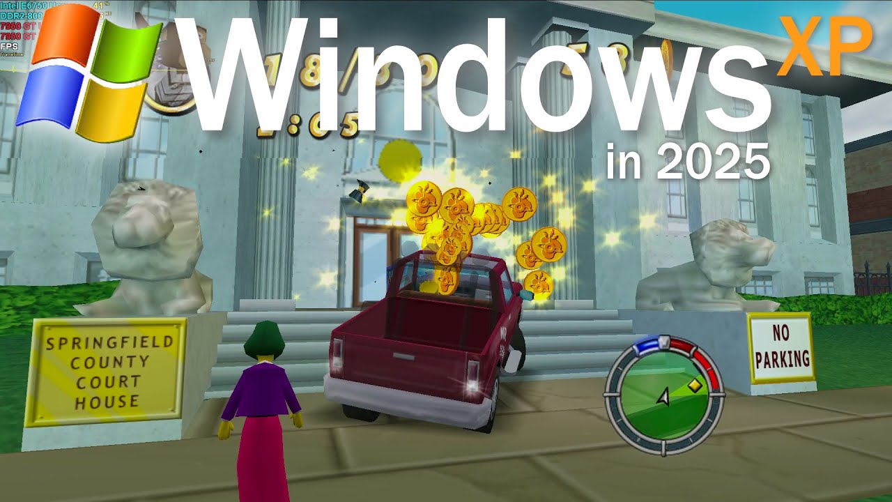 Windows XP Gameplay: The Simpsons Hit & Run - YouTube