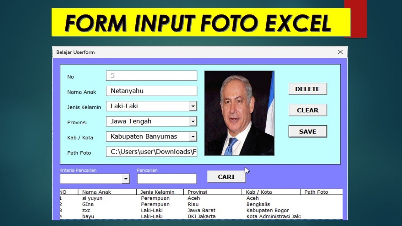 14. Rahasia Bikin Form Input Foto di Excel Tanpa Ribet - YouTube