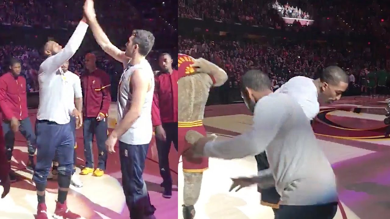 Cleveland Cavaliers' Hilarious & Awesome Pregame Handshakes - YouTube