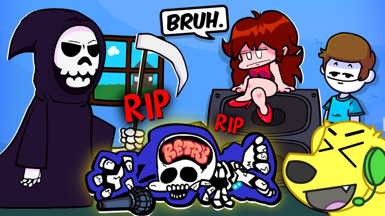 BEST GAME OVER SCREEN EVER! Friday Night Funkin vs Death - FNF Mods #81 ...