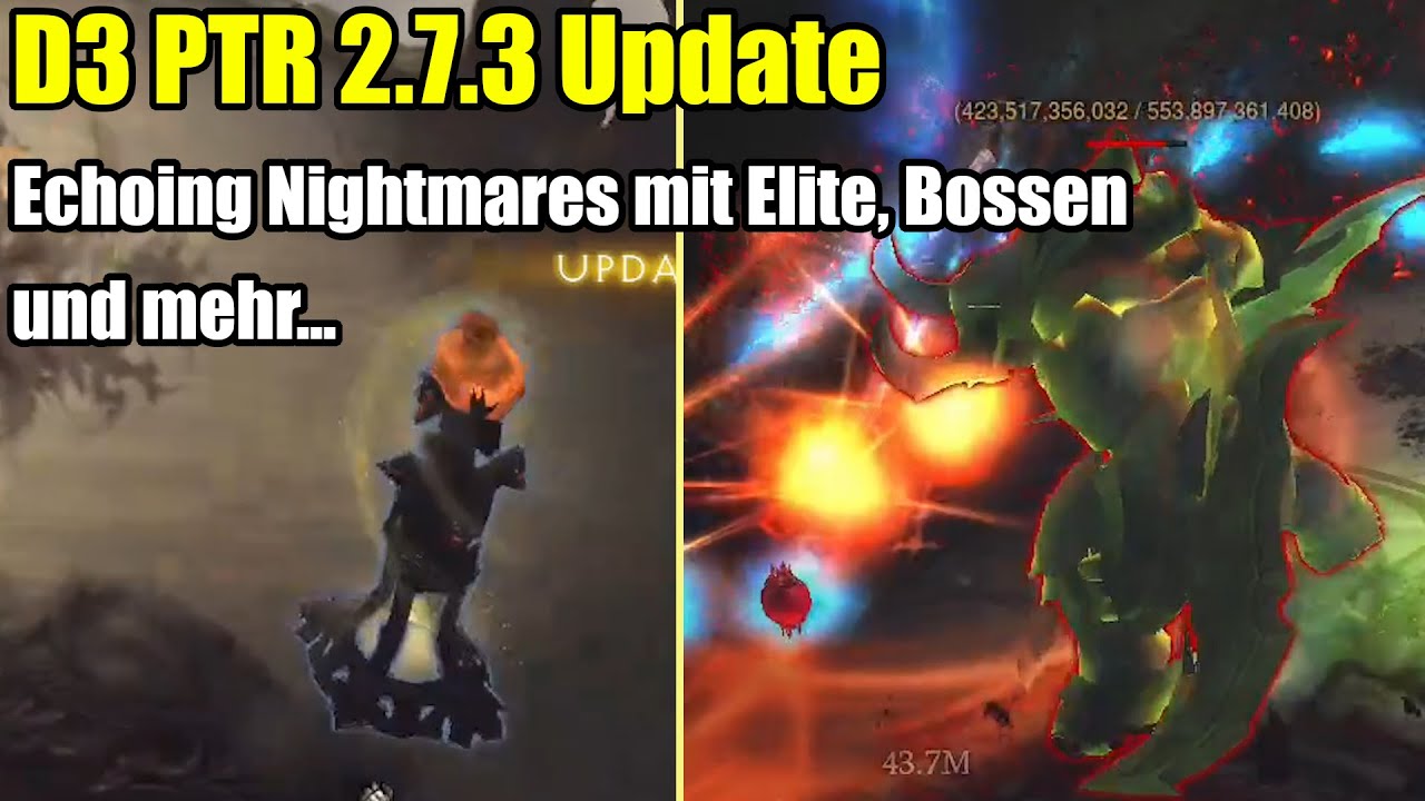 D3 PTR 2.7.3 Update | Echoing Nightmares mit Elite, Bossen und mehr... - YouTube
