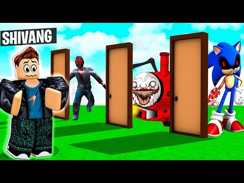 ROBLOX DON'T CHOOSE THE WRONG DOOR  !!