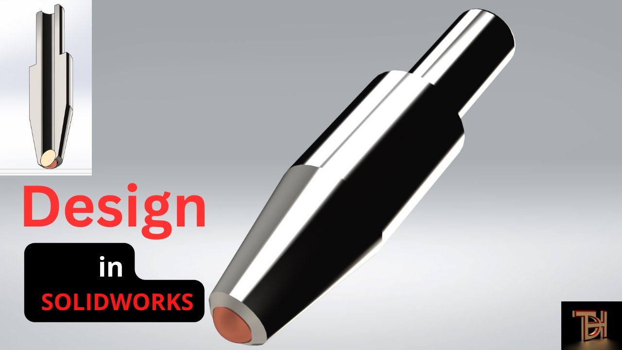 Solidworks Tutorial Designing a pen nib | solidworks for beginners ...