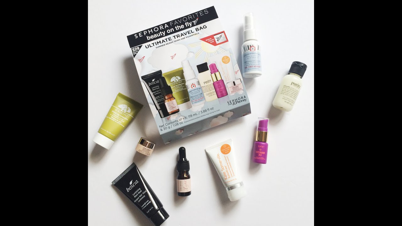 Sephora Favorites | Beauty on the Fly | Ultimate Travel Bag with Summer ...