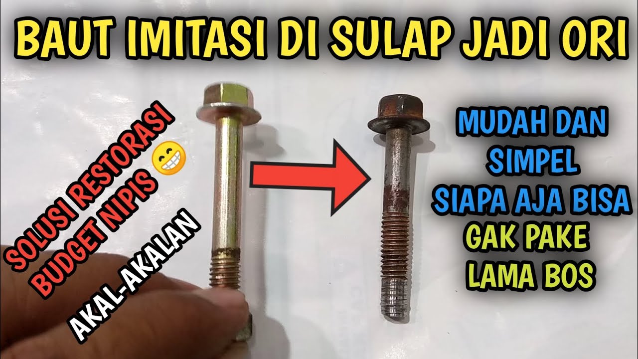 CARA MERUBAH BAUT IMITASI JADI ORIGINAL | GAMPANG BENGINI CARANYA ...