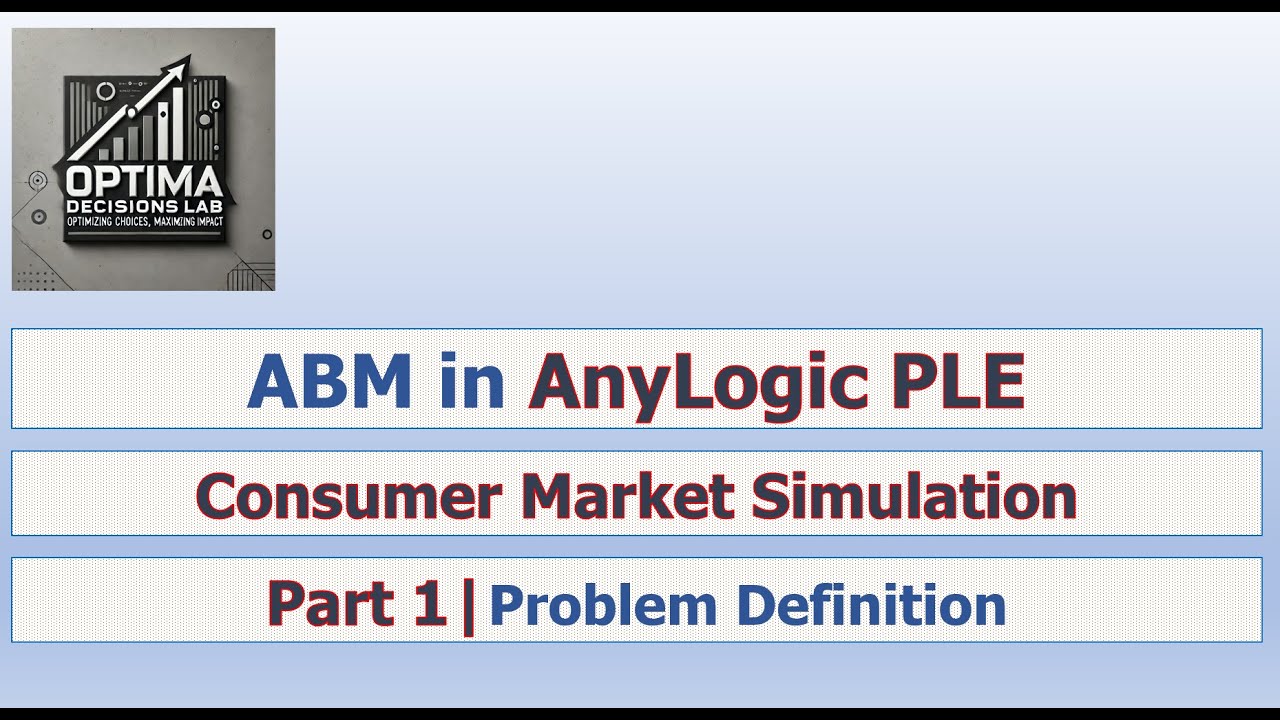 AnyLogic ABM Tutorial Part 1 | Consumer Market Problem & AnyLogic Tour ...