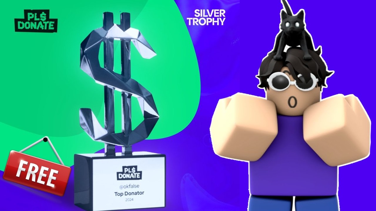 PLS DONATE is giving out REAL LIFE Items!? - YouTube