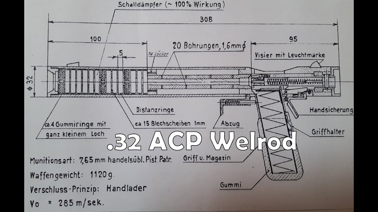 Welrod .32 ACP Range Test for Accuracy and Sound - YouTube