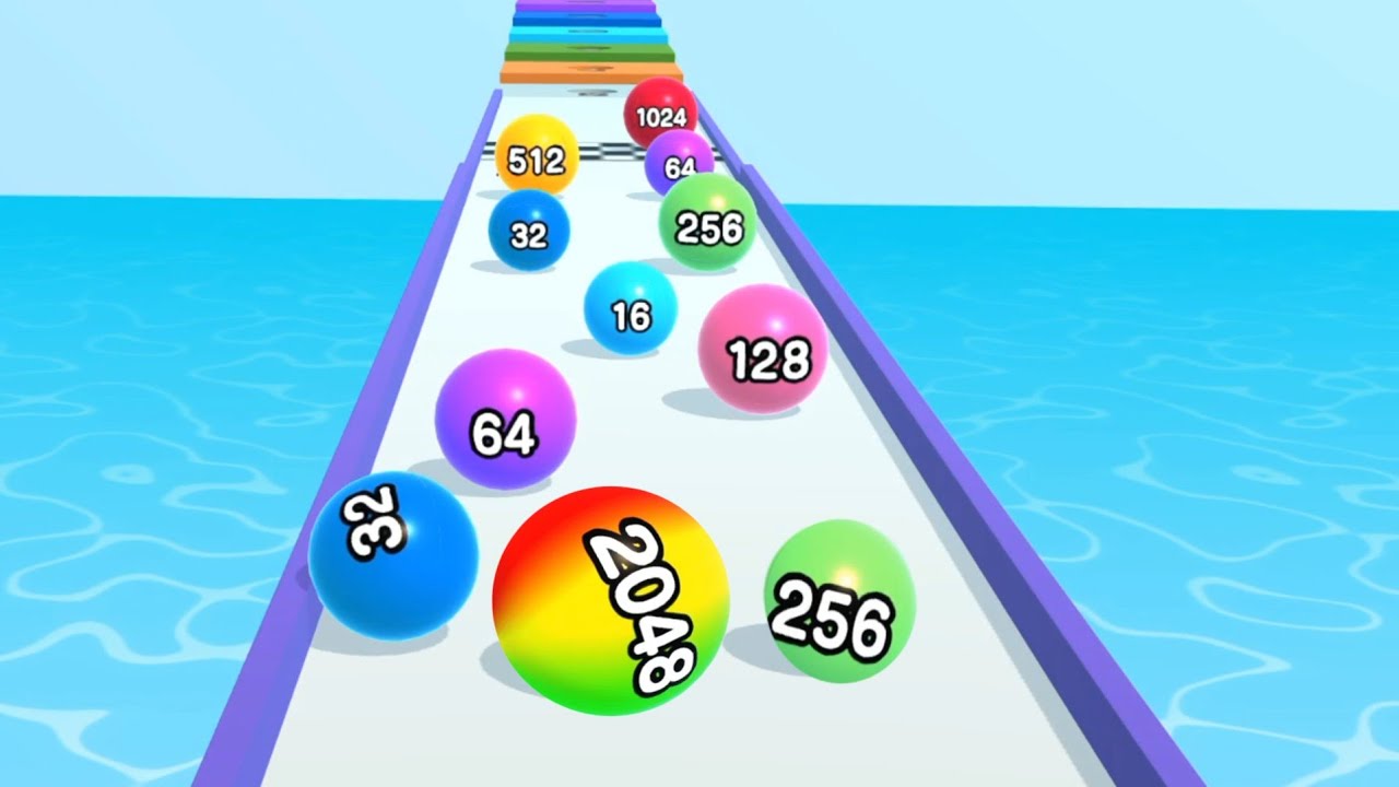 Ball Run 2048 Android/iOS Mobile Gameplay |Ball Run Mobile Gameplay ...
