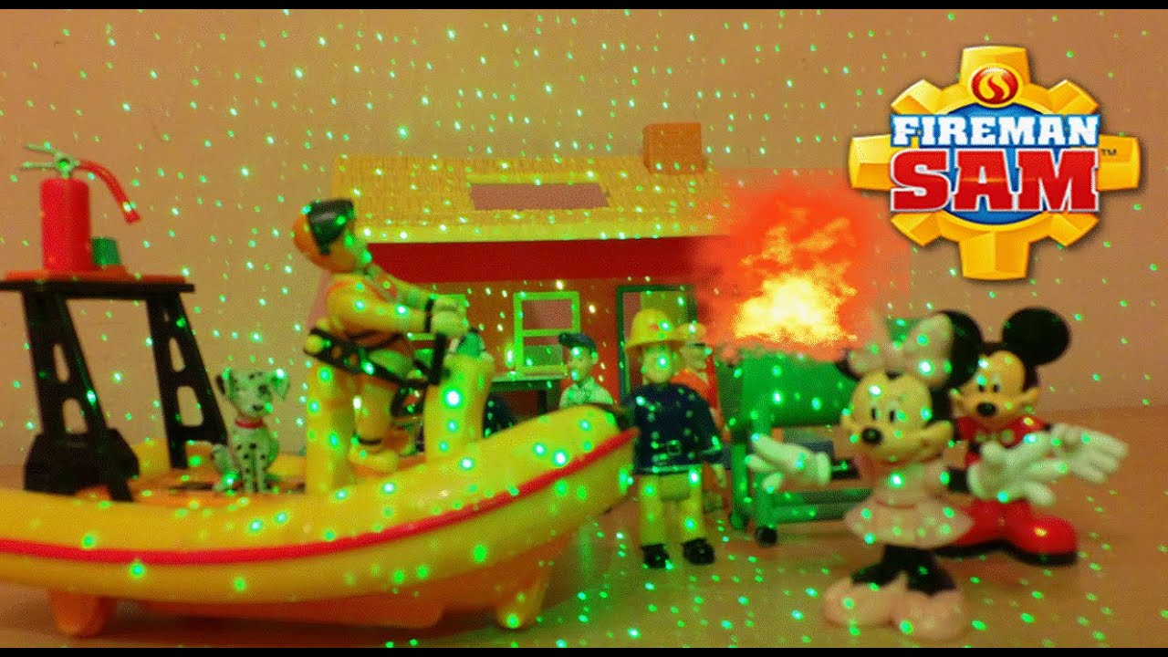 Fireman Sam Firefighter uses Neptune Boat to Put Out The BBQ Fire at ...