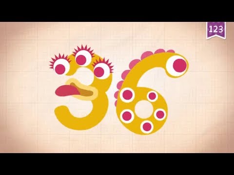 Learn Number 34, 35 and 36 in English & Counting, Math by Endless Numbers   Kids Video