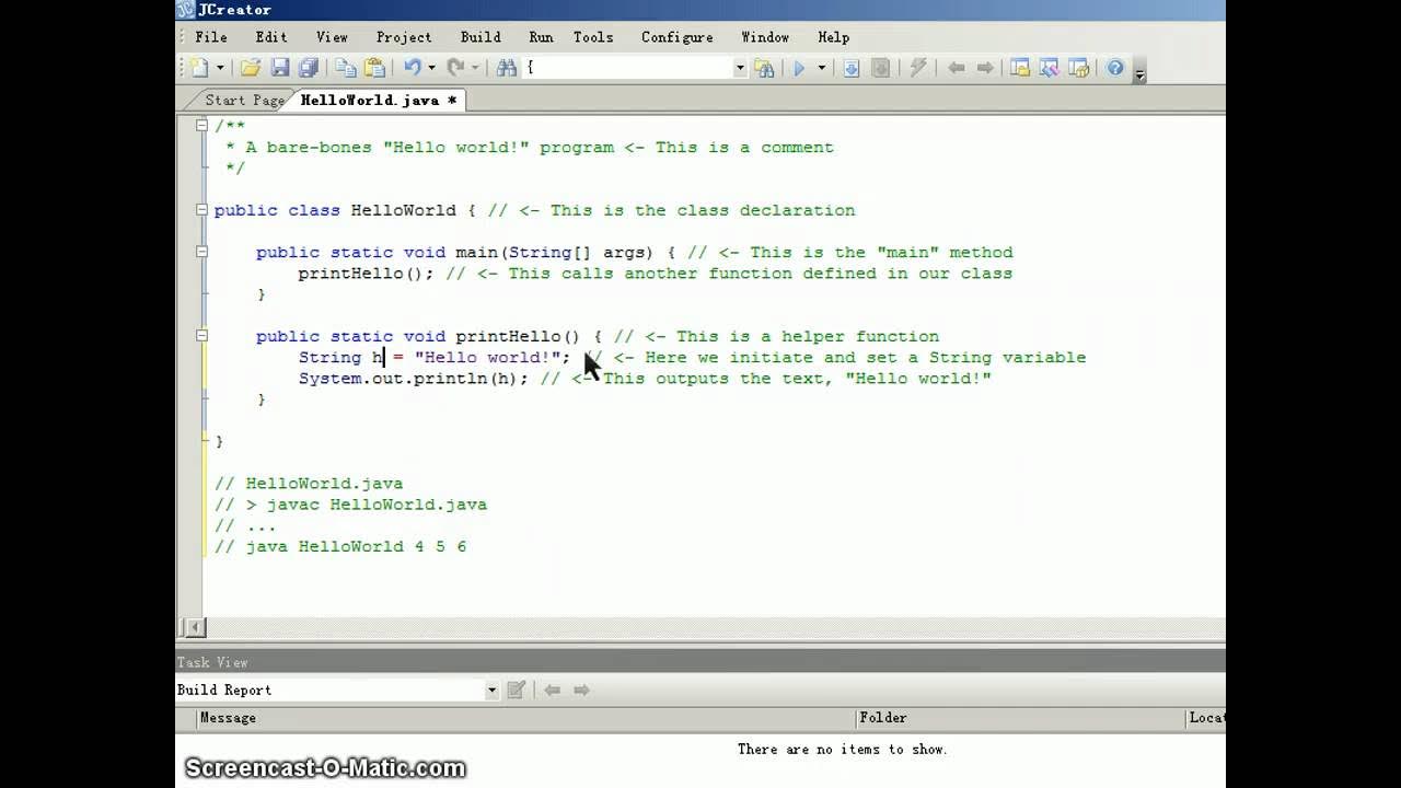 AP Computer Science Screencast - The "Hello World!" Program - YouTube