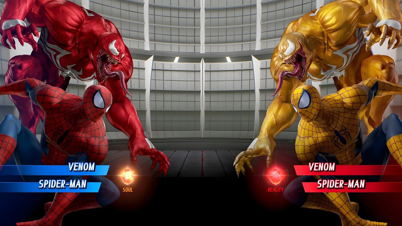 Venom Spiderman (Red) vs Venom Spiderman (Yellow) Fight - Marvel vs ...