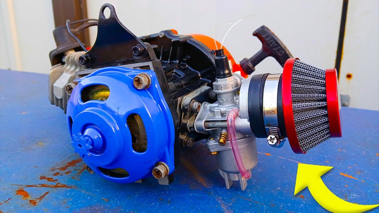 HOW to restore a pocket bike Engine Full process Restoration - YouTube