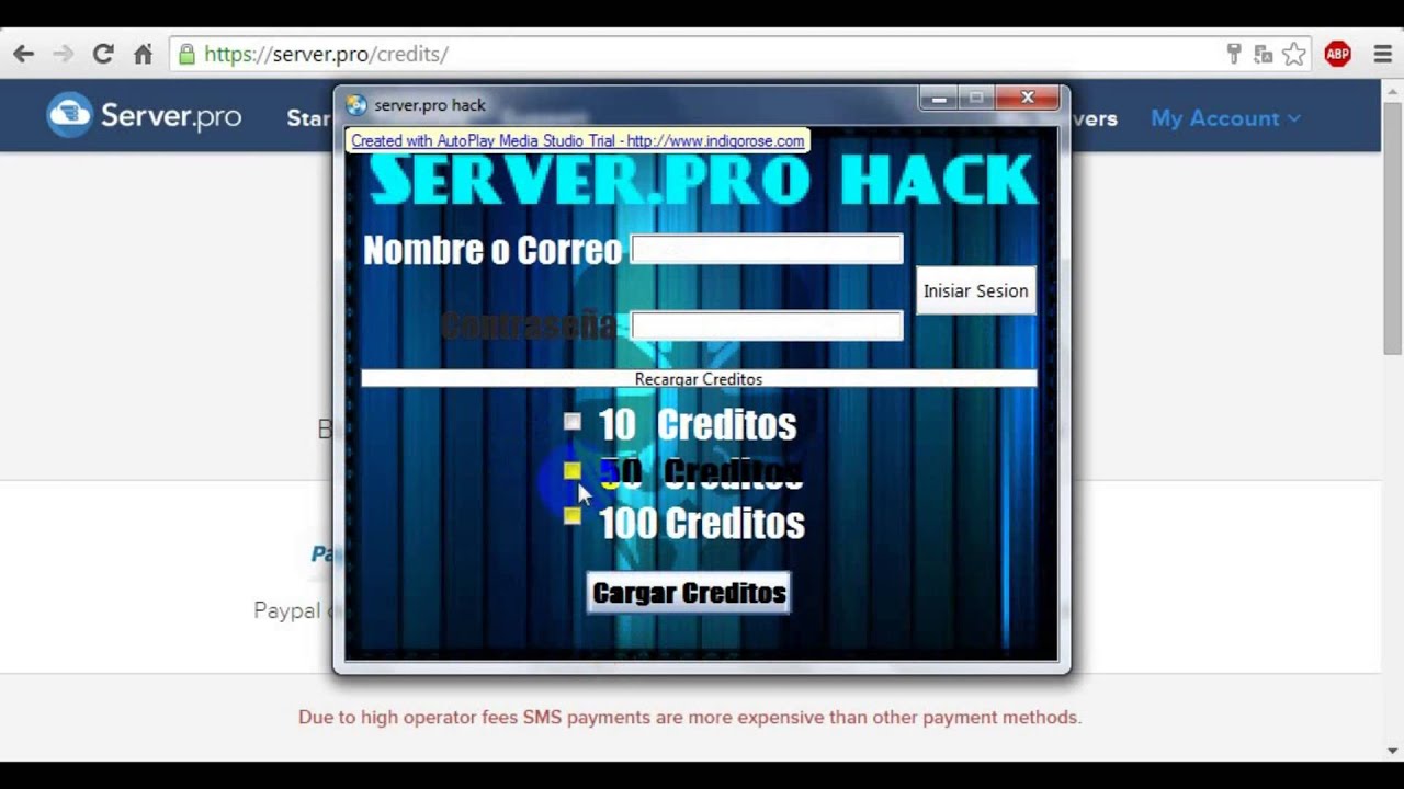 hack server.pro | hack de creditos - YouTube
