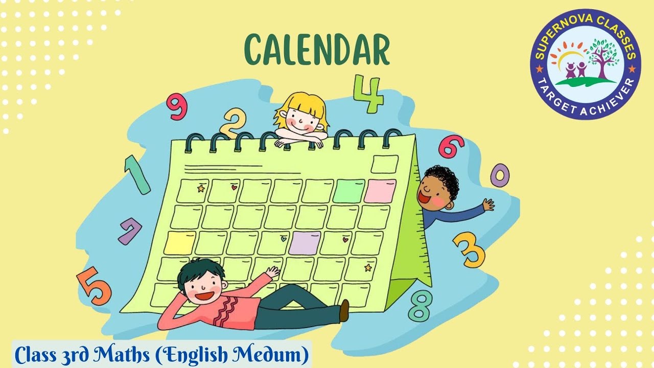 Class 3rd (EM) Maths Calendar - YouTube
