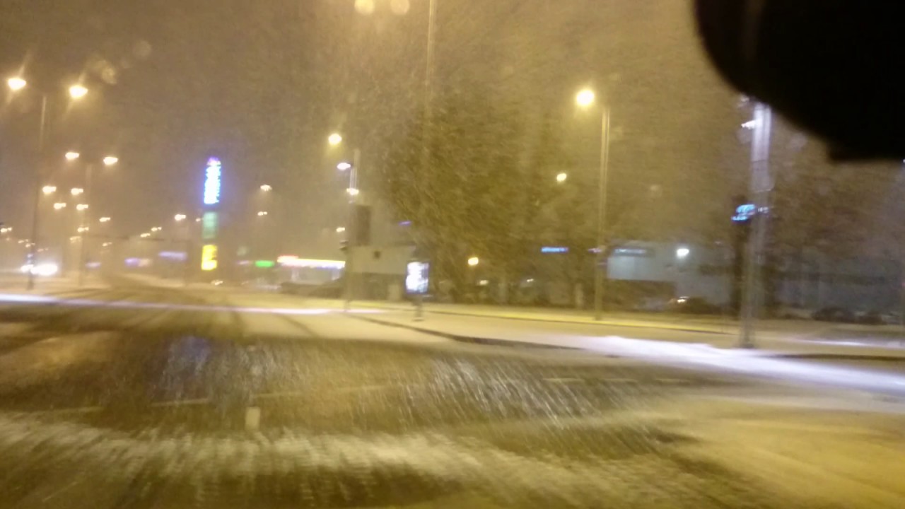 First snow November 2016, Tallinn - YouTube