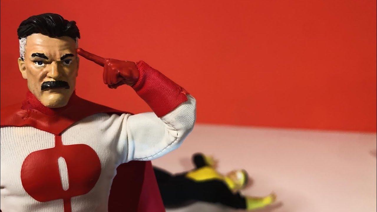 Custom Omni-man action figure review Invincible update and STOPMOTION ...