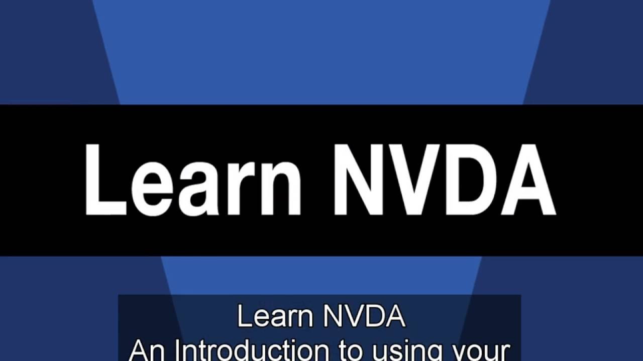 Learn NVDA: Installing NVDA - YouTube