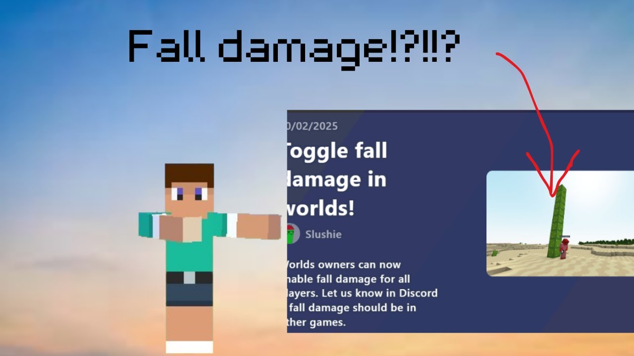 New fall damage update?!!? - YouTube