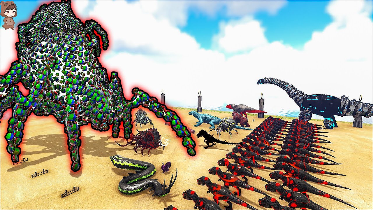 Tek Spider from Animals V VS Mod Dinosaurs | ARK Mod Battle Ep.335 ...