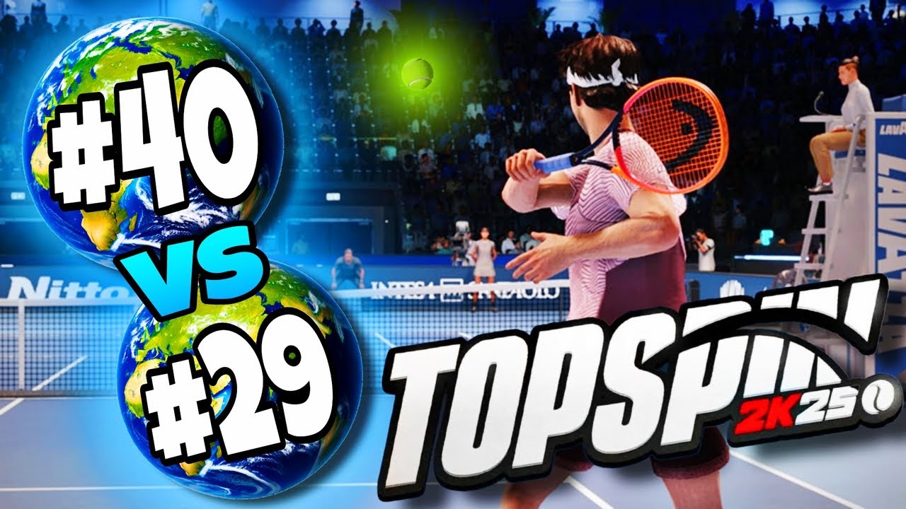 WORLD #40 VS WORLD #29 - MUST WATCH GAME!!! | TopSpin2K25 - YouTube