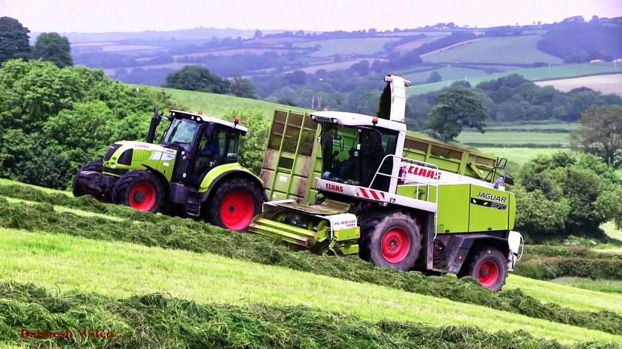 Second-Cut Silage - Claas "Green Eye" Jaguar 870. - YouTube