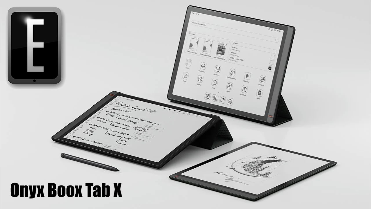 Onyx Boox Tab X is an 13.3" e-Note with Carta 1250 and Mobius - YouTube