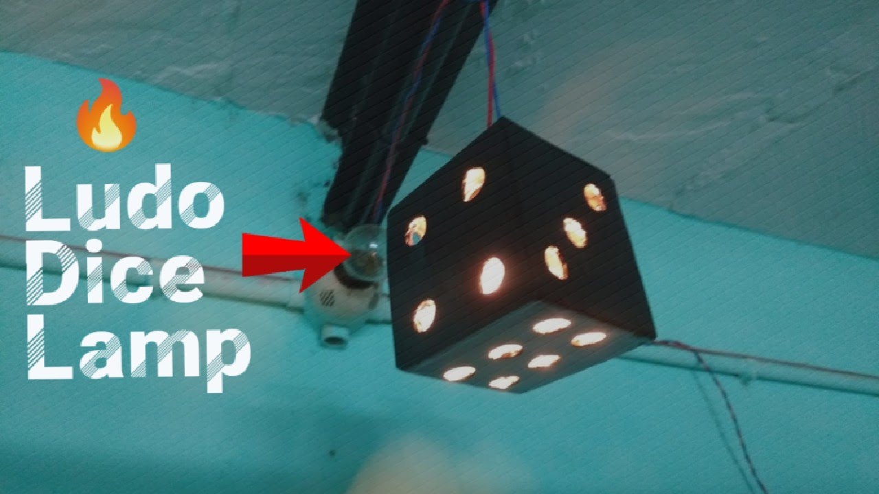 DIY Lamp || How To Make Ludo Dice Lamp || DIY Lamp - YouTube