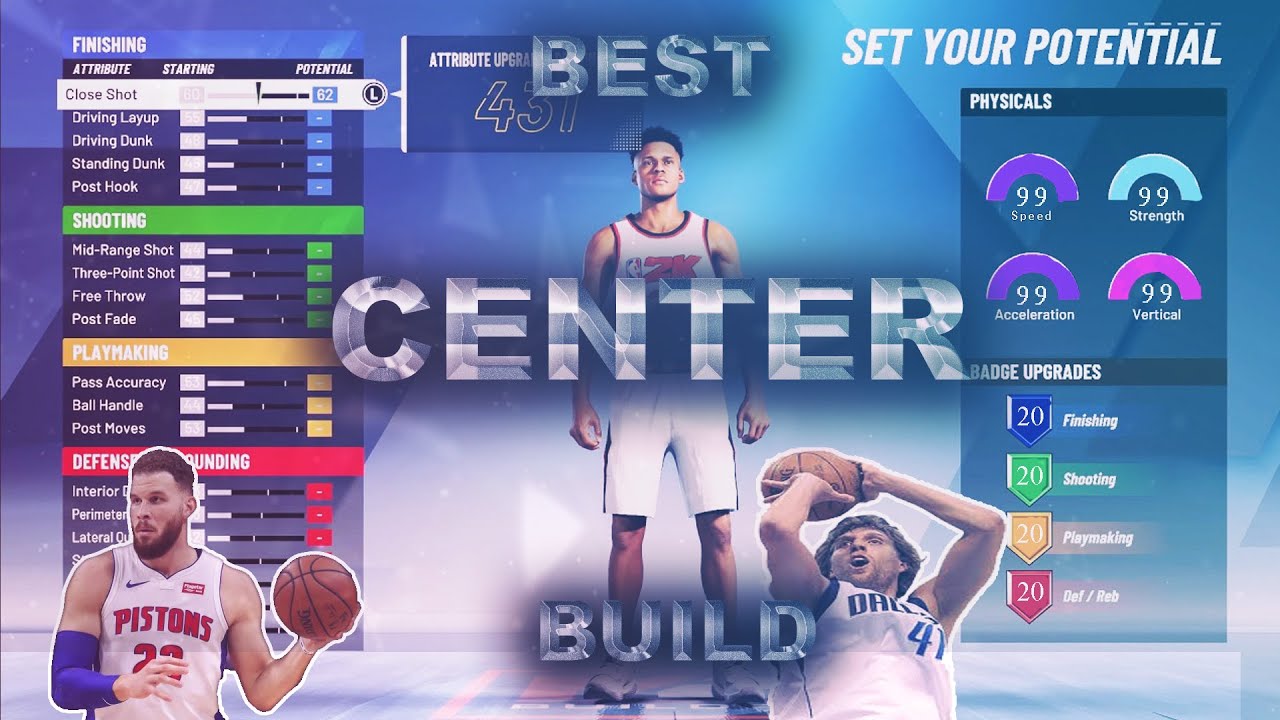 BEST CENTER BUILD ON NBA 2K20! GREENS ON A INSIDE CENTER?! - YouTube