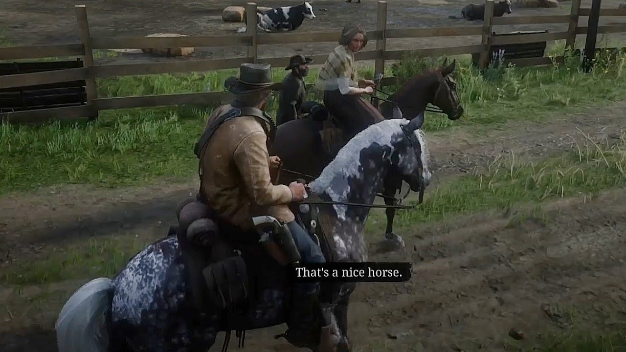 Rare Female NPC Riding a Horse - Red Dead Redemption 2 - YouTube