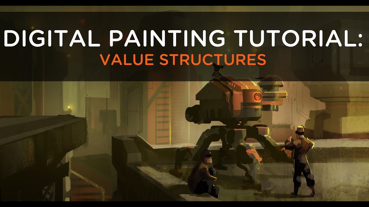Value Structures: Digital Painting Tutorial - YouTube