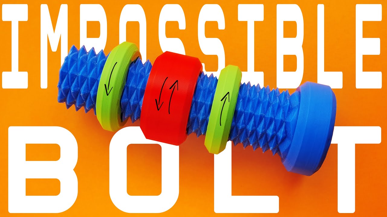 Impossible double threaded bolt. #shorts - YouTube