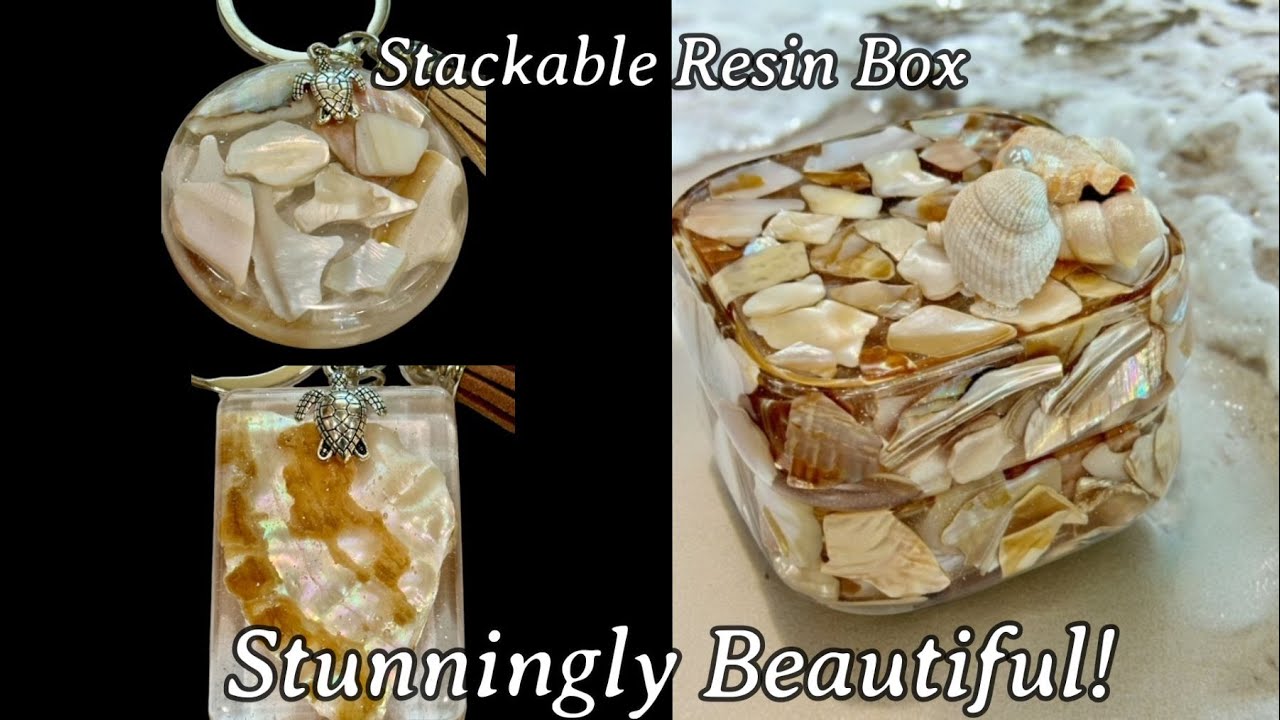 #501 Resin & Abalone Shell Stackable Boxes Are Gorgeous! - YouTube