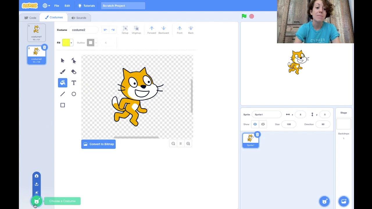Top Tips For Coding in Scratch | How to Change Sprite Costumes | - YouTube
