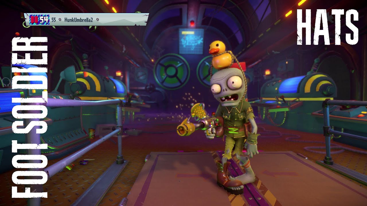 Foot Soldier Hats Zombies Plants Vs Zombies Garden Warfare 2 Youtube