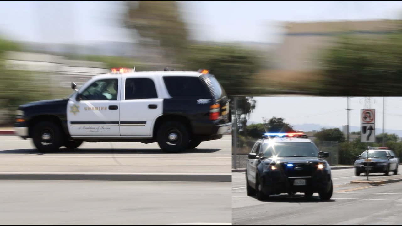 [OLD TAHOE] LASD x4 Responding Code 3 to Emergency - YouTube