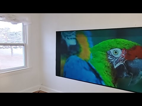 Paint your own OLED LIKE ALR wallpaper projector screen! - YouTube