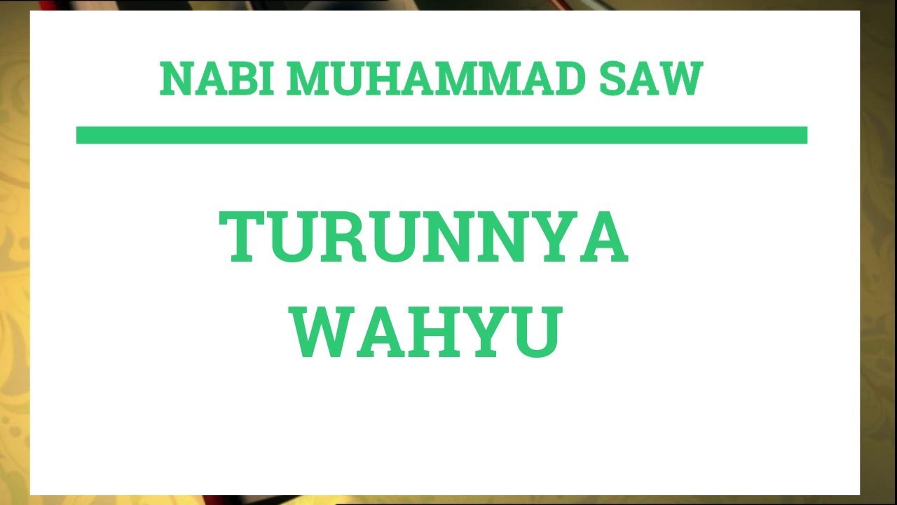 EP 3 NABI MUHAMMAD - SELURUH BADAN NABI MENGELETAR SEMASA TURUNNYA ...