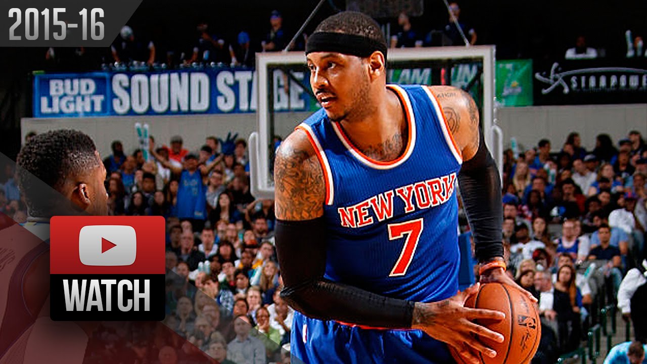 Carmelo Anthony Full Highlights at Mavericks (2016.03.30) - 31 Pts, 7 Reb - YouTube