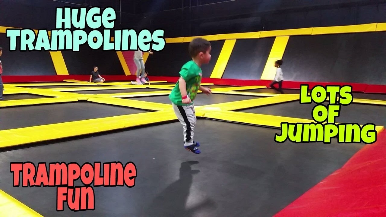 Trampoline Fun Lots of Jumping - YouTube