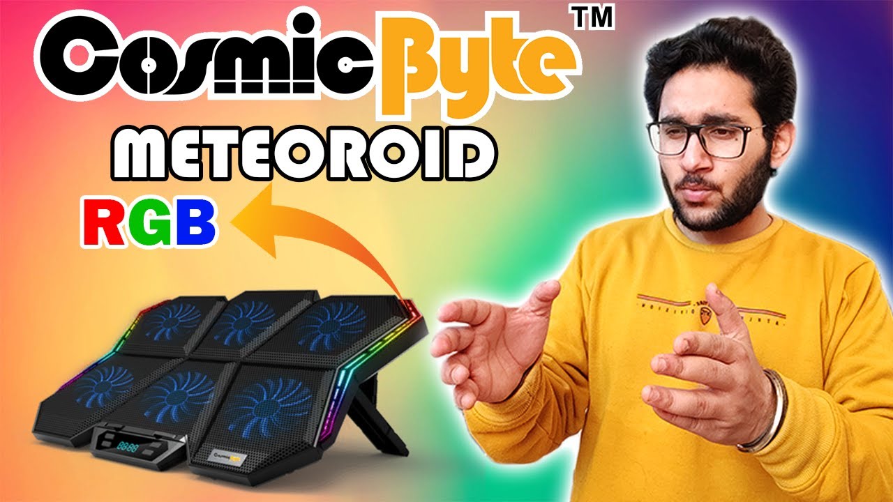 COSMIC BYTE METEOROID RGB Cooling Pad | Unboxing & Review | Temperature ...