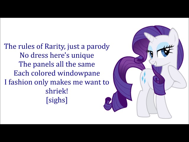 Rarity My Little Pony Quotes