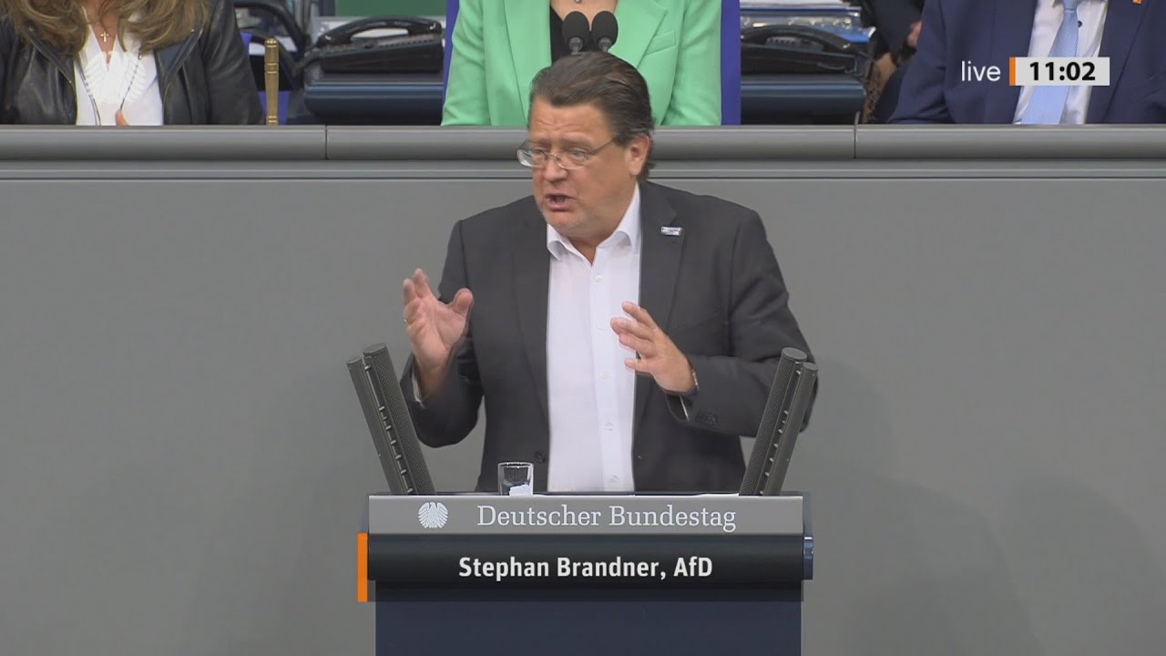 Scharfe Rede von Stephan Brandner im Bundestag - YouTube